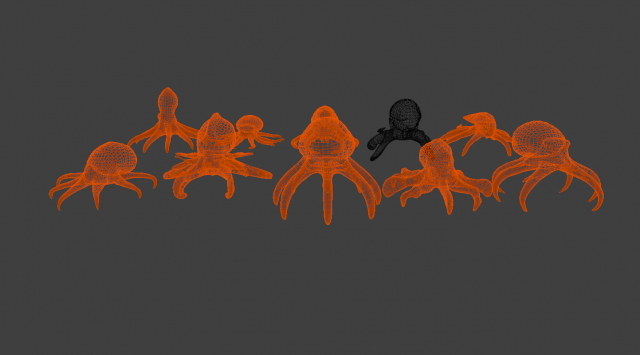 BioLume OctoPack Deep Sea Delights 3D Model in Squid 3DExport
