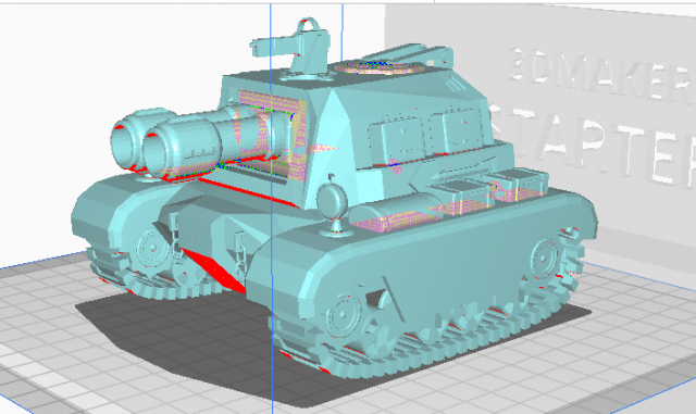 Articulated tank 3D Print Model in Figurines 3DExport