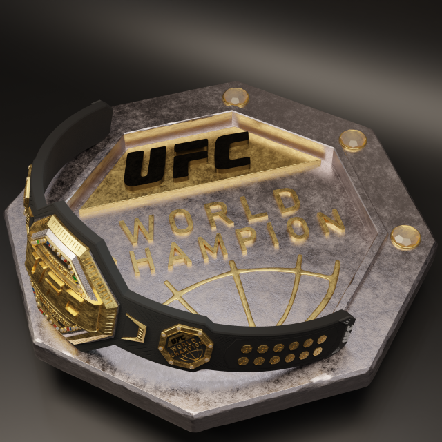 UFC LEGACY CHAMPIONSHIP BELT 3D Print Model in Memorabilia 3DExport
