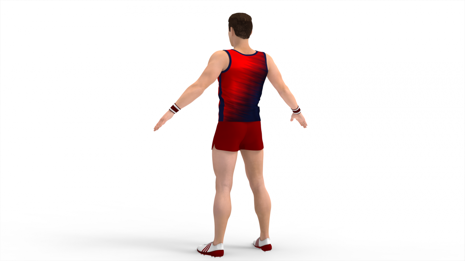 Athlete Runner 3D Model in Man 3DExport