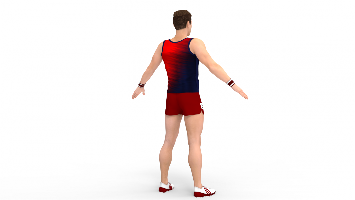 Athlete Runner 3D Model in Man 3DExport