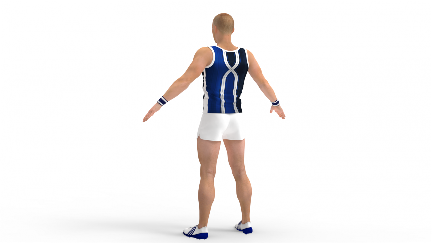 Athlete Runner 3D Model in Man 3DExport