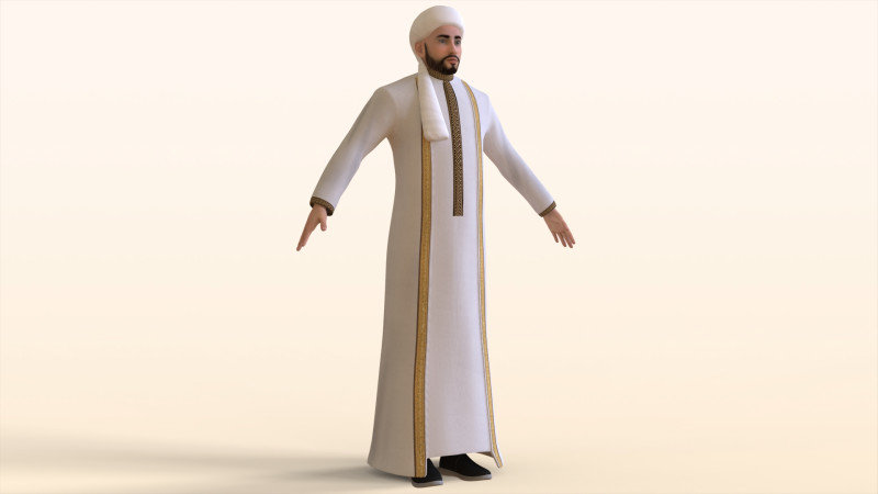 Arab Male 3D Model in Man 3DExport