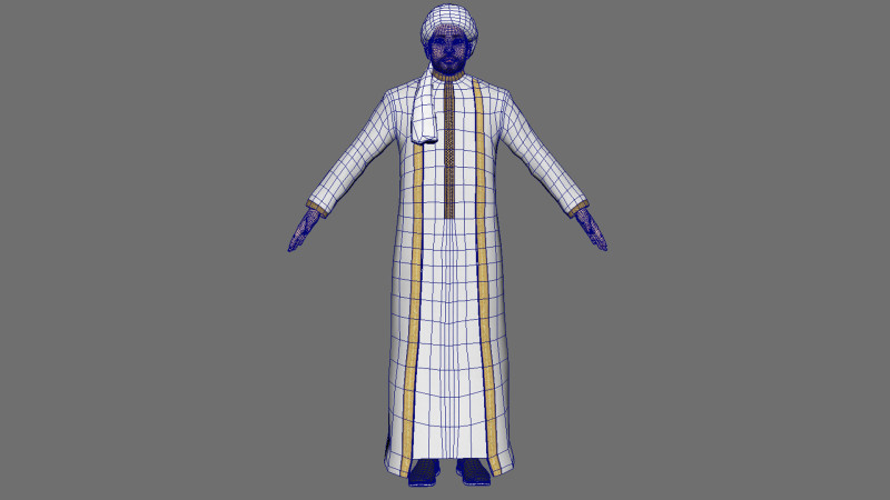 Arab Male 3D Model in Man 3DExport