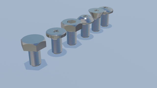 Bolts Free 3D Print Model in Architecture 3DExport
