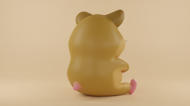 Hamster 3D Model in Rodent 3DExport