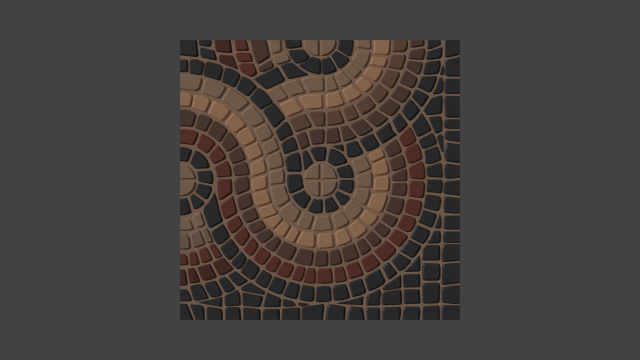 Decorative square corner tiles 3D Model in Miscellaneous 3DExport