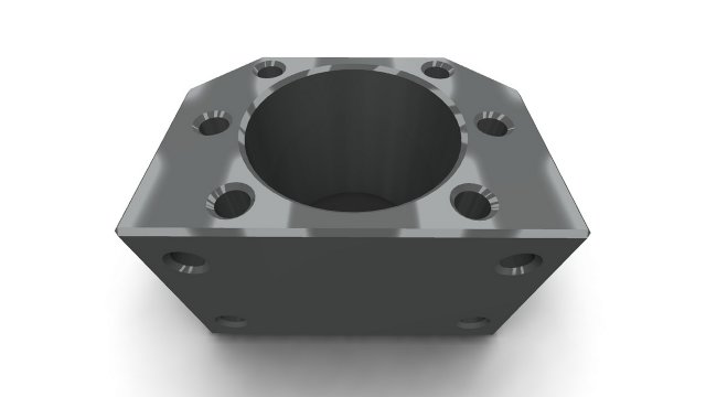 The ball screw nut holder 3D Model in Other 3DExport