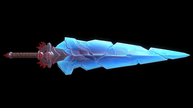 Crystal Sword 3D Model in Melee 3DExport