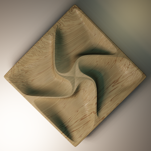 3D MODEL STL FILE SERVING TRAY-1 FOR CNC ENGRAVING MACHINE 3D Print ...