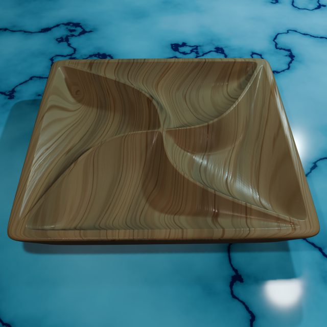 3D MODEL STL FILE SERVING TRAY-6 FOR CNC ENGRAVING MACHINE 3D Print ...