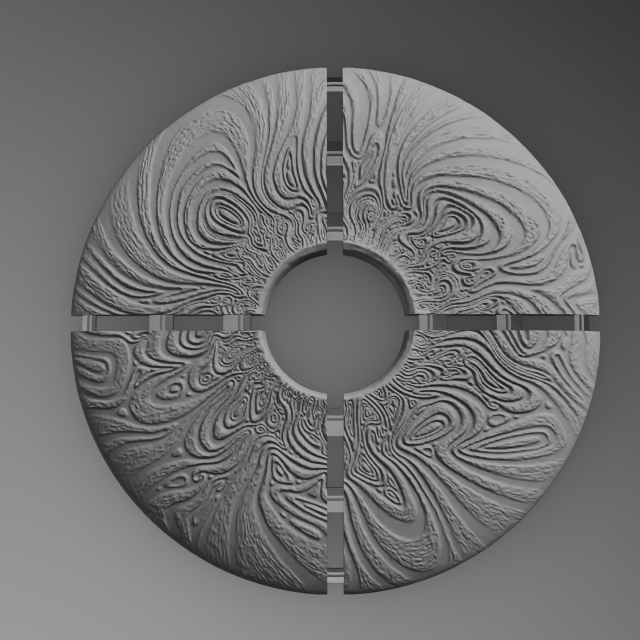 3D MODEL OF A DECORATIVE WALL PANEL FOR A CNC MILLING MACHINE 3D Print ...