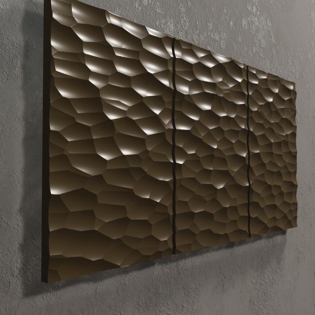 3D MODEL OF A DECORATIVE WALL PANEL FOR A CNC MILLING MACHINE 3D Print ...