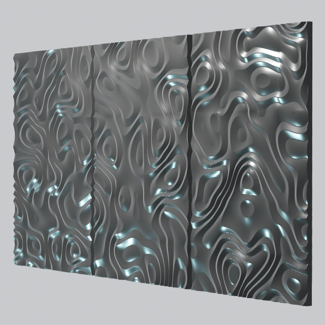 3D MODEL OF A DECORATIVE WALL PANEL FOR A CNC MILLING MACHINE 3D Print ...