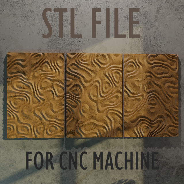 3D MODEL OF A DECORATIVE WALL PANEL FOR A CNC MILLING MACHINE 3D Print ...