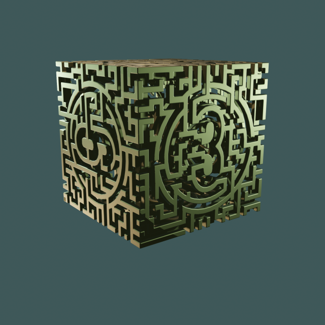 3D MODEL STL FILE CUBE LABIRINT Modelo de impresión 3D in Puzzle 3DExport