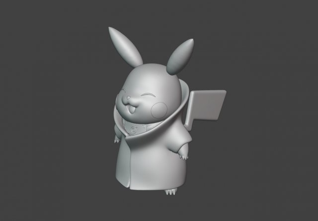 Pikachu - Akatsuki Collection - 3D PRINT 3D Print Model in Monsters ...