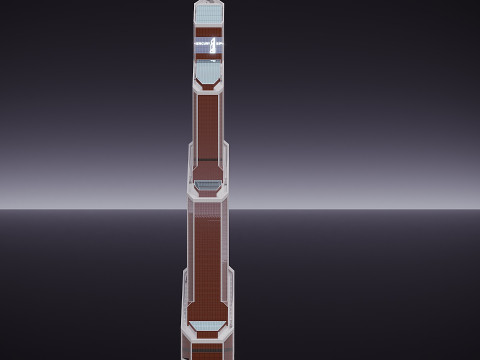 Modèle de tour Mercury de gratte-ciel dans la ville de Moscou Modèle 3D ...