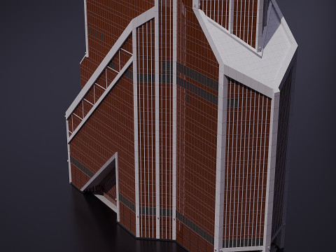 Modèle de tour Mercury de gratte-ciel dans la ville de Moscou Modèle 3D ...