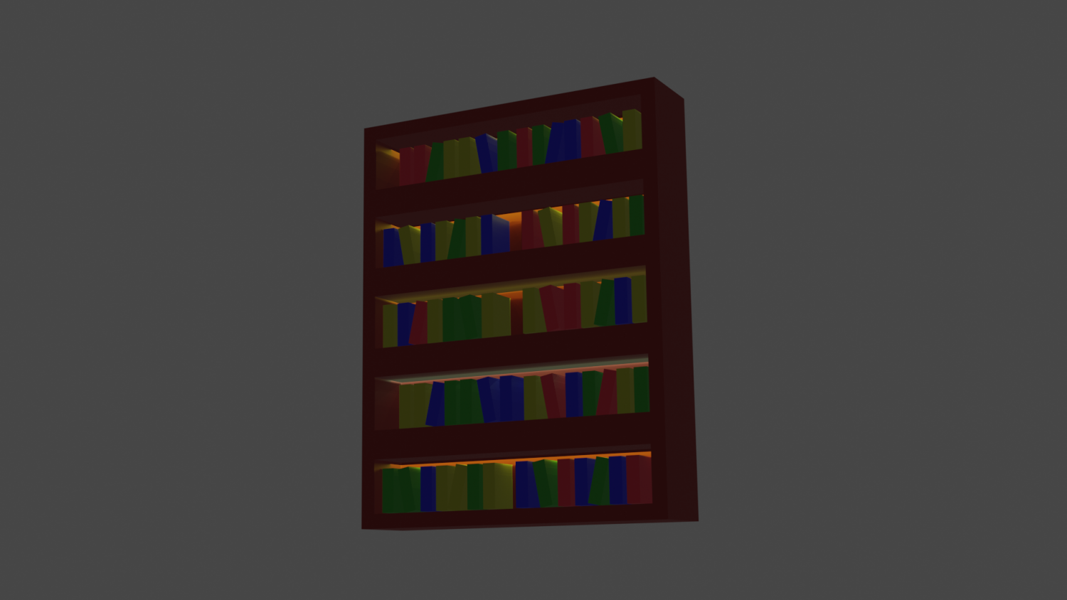 Bookshelf 3D Model in Store Spaces 3DExport
