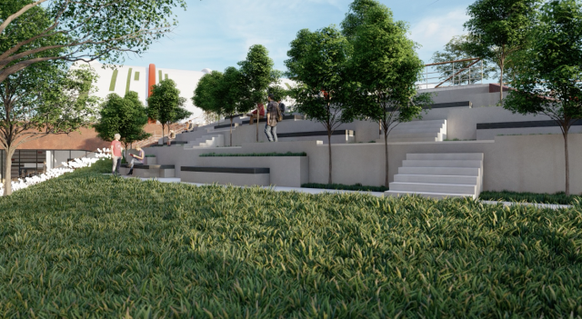 Public space 3D Model in Buildings 3DExport