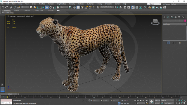 Cheetah - Rigged - Animated 3D Model in Wildlife 3DExport