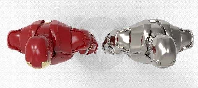 Iron Man - Base Mesh 3D Model in Robot 3DExport