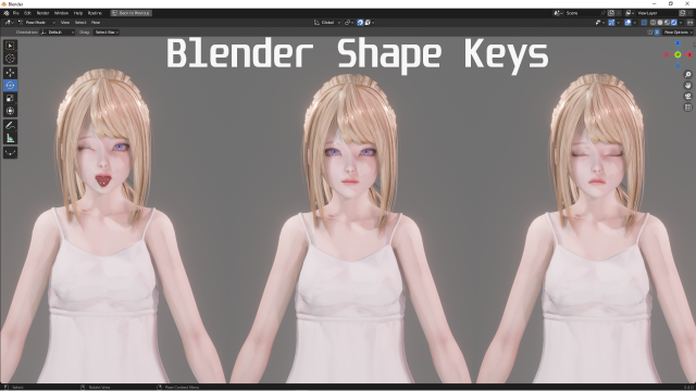 Casual Clothing 0001 - Realistic Female Character - Blender Eevee ...