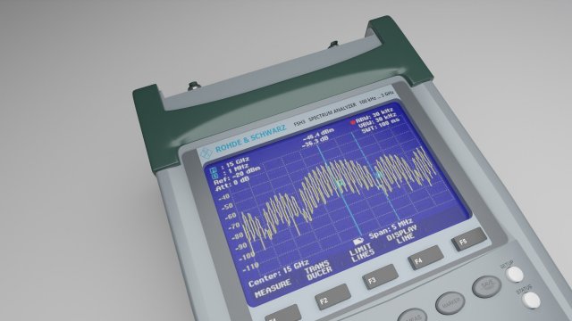 Rohde Schwarz FSH3 Spectrum Analyzer 3D Model in Other 3DExport
