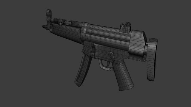Heckler and Koch MP5 - Asset Weapon 3D Model in Accessories 3DExport