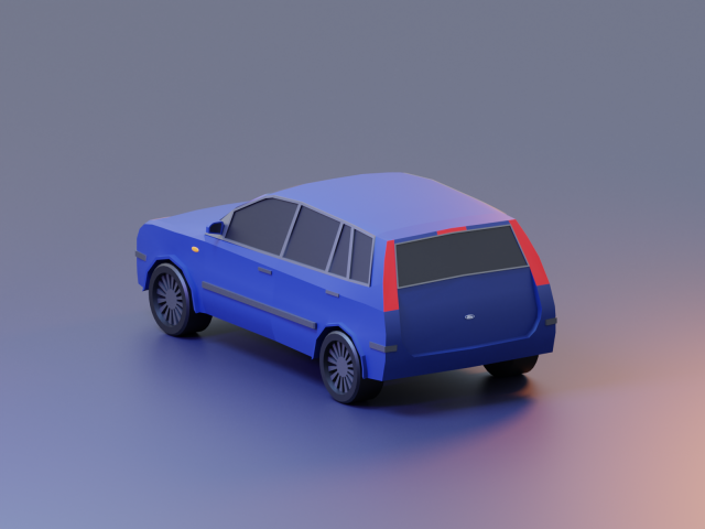 Car Fusion 3D Model in Compact Cars 3DExport