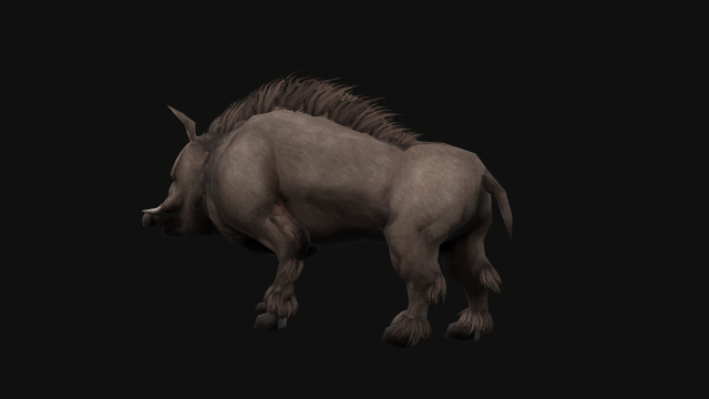 Animated boar 3D Model in Wildlife 3DExport