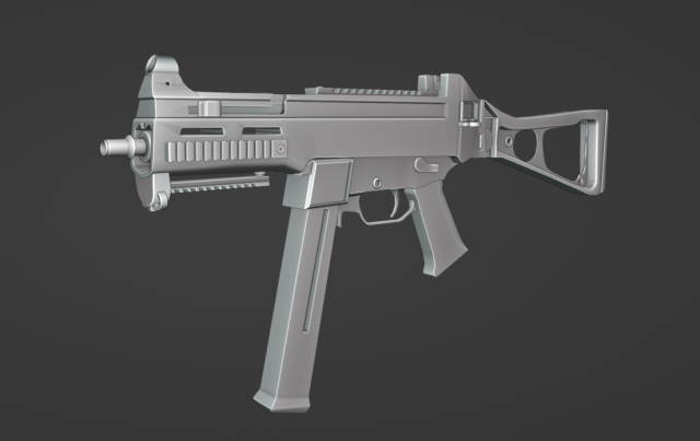 Ump45 3D Model in Submachine Guns 3DExport