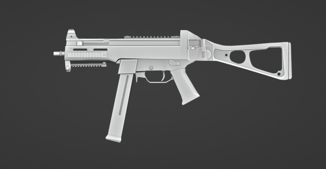 Ump45 3D Model in Submachine Guns 3DExport