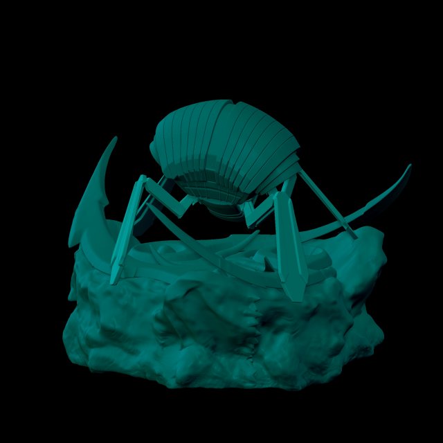 Scrin Shock Trooper 3D print model 3D Print Model in SCI-FI 3DExport