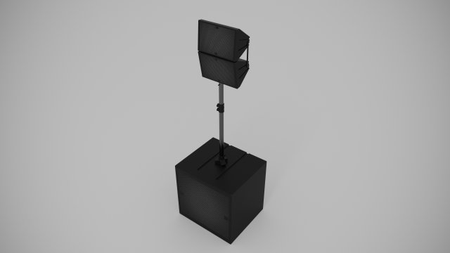 Concert Sound System 3D Model in Audio 3DExport