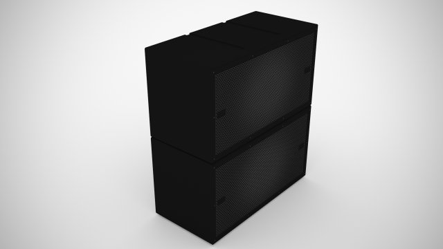 Concert Sound System Line Array 3D Model in Audio 3DExport