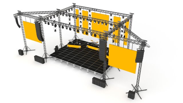 Concert Stage Set 3D Model in Other 3DExport