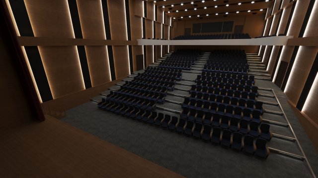 Convention Hall 3D Model in Exhibit 3DExport