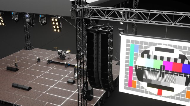 Concert Stage Set Full Detail 3D Model in Other 3DExport