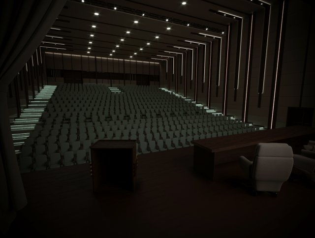 Convention Hall 3D Model in Exhibit 3DExport