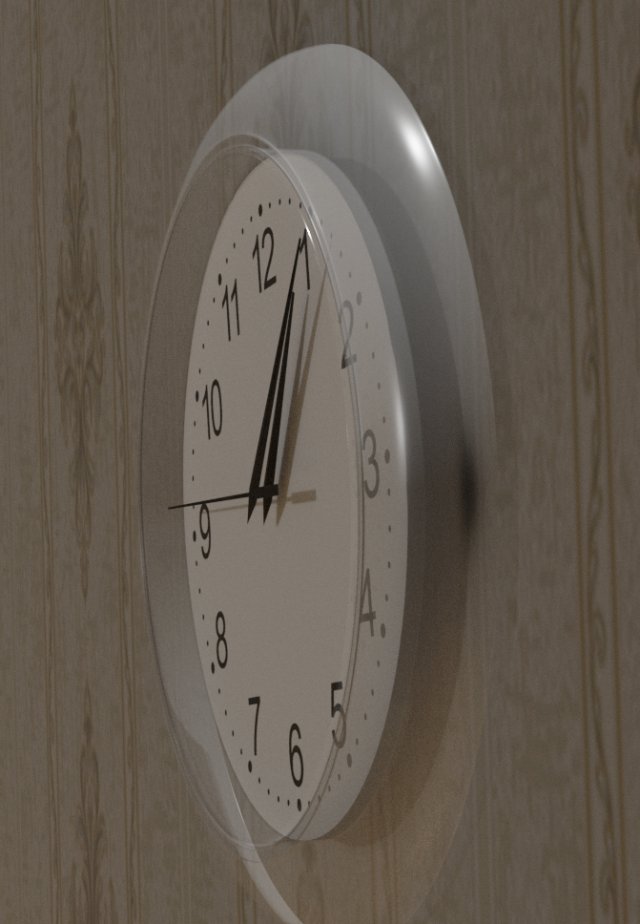 Wall Clock 3D Model in Office 3DExport