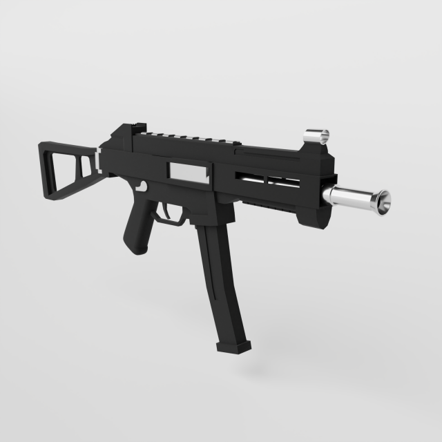 SUBMACHINE-GUN UMP-45 3D Model in Submachine Guns 3DExport