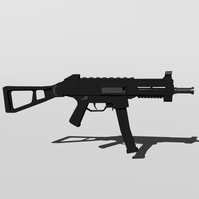 SUBMACHINE-GUN UMP-45 3D Model in Submachine Guns 3DExport