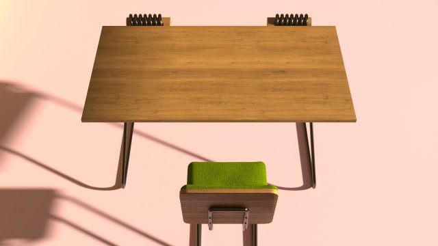 Modern table with chair 3D Model in Table 3DExport