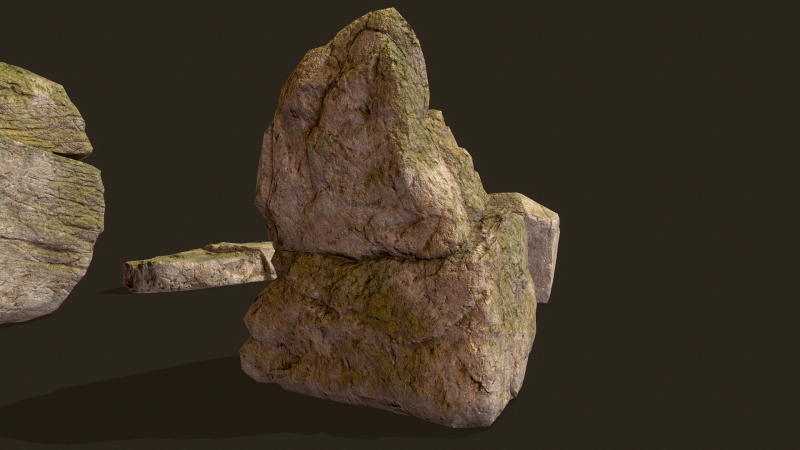 Realistic Rocks - Asset LowPoly Free 3D Model in Game Assets 3DExport
