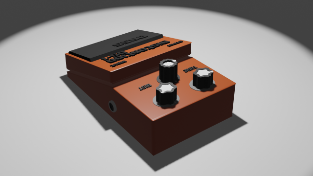 Distorion DS-1 Free 3D Model in Audio 3DExport