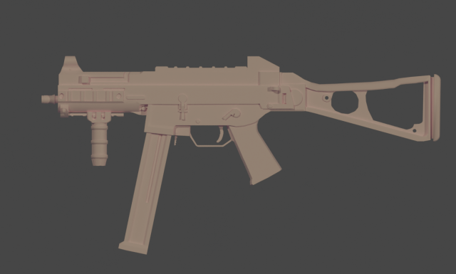 UMP cs go 3D Model in Submachine Guns 3DExport
