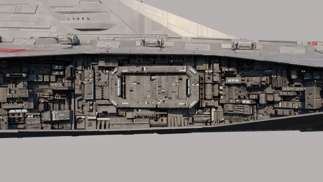 Venator-Star Destroyer 3D Model in Fantasy Spacecraft 3DExport