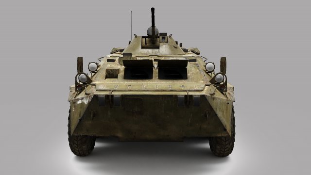 BTR - 80 3D Model in Transport 3DExport